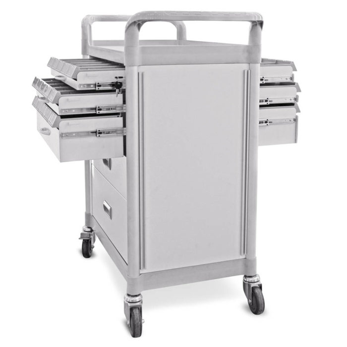 Viva Medication Cart - Double Sided Drawers - Carequip Pty Ltd ...